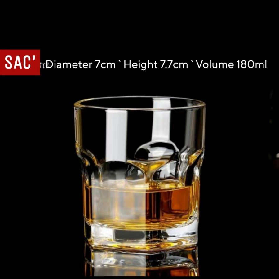 Jual 𝙎𝘼𝘾' Rhone Whiskey Glass Gelas Kaca Gelas Whisky Wine Beer Gelas ...