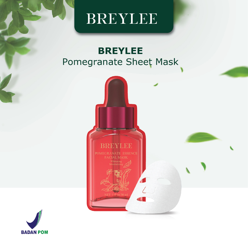 Jual BREYLEE Pomegranate Serum Facial Mask - Melembabkan, Mencerahkan ...