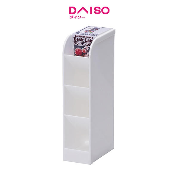 Jual Daiso DeskLabo Tower Pencil Stand White | Shopee Indonesia
