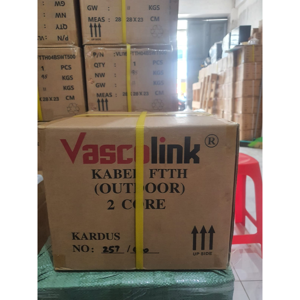 Jual Kabel Fiber Optic Drop Wire Optik / DW FO FTTH 2 core / 3 seling ...