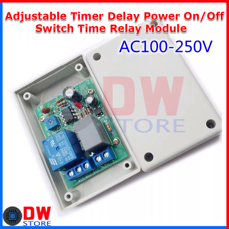 Jual AC 220V Adjustable Timer Delay Turn On/Off Switch Saklar Time Relay | Shopee Indonesia