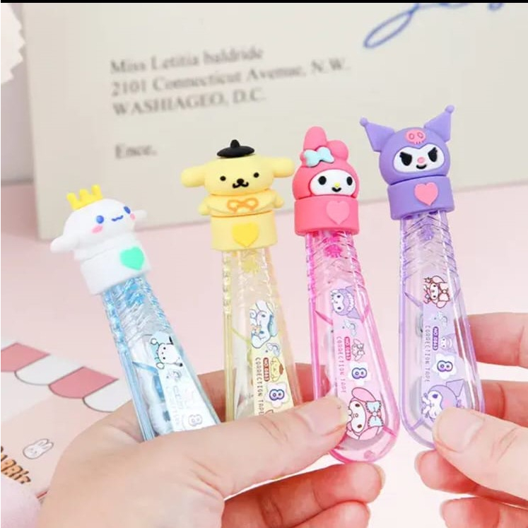 Jual CORRECTION TAPE PANJANG SANRIO / TIP EX ROLL SET PENGHAPUS PULPEN ...