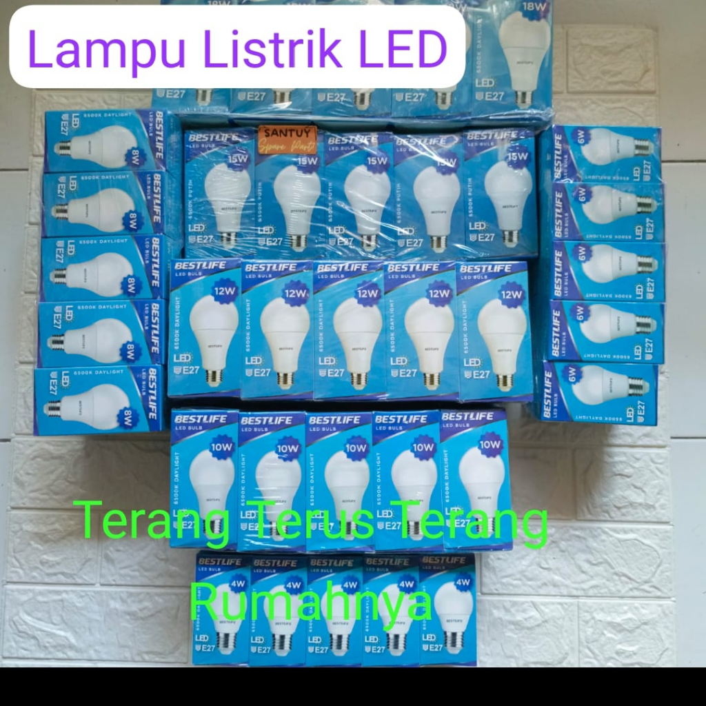 Jual Lampu Listrik LED BULB Bestlife E27 Putih Terang. #santuymotoshop ...