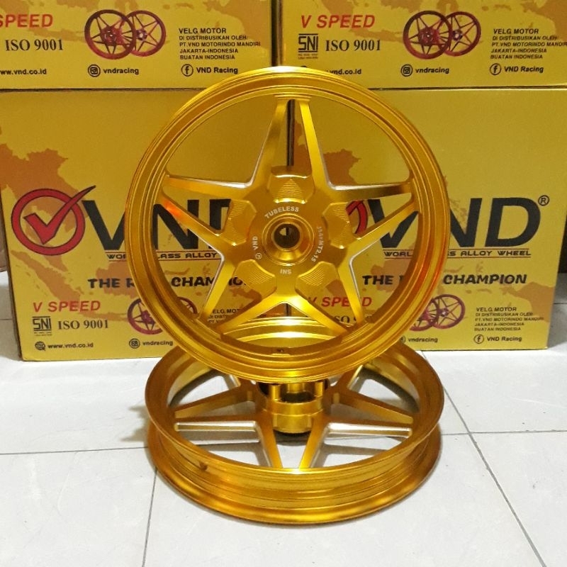 Jual Velg VND V SPEED Vario 110 125 150 160 Beat Scoopy Spacy Genio lebar 185/215-14 | Shopee ...