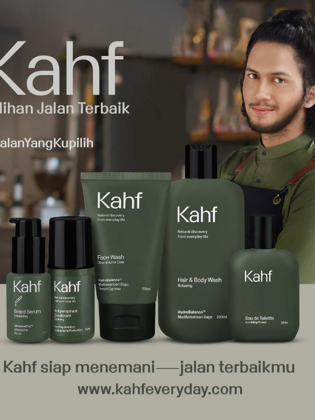 Jual Kahf Nourishing Beard & Hair Oil 30 ml - Minyak Janggut dan Rambut ( Anti Bakteri ...