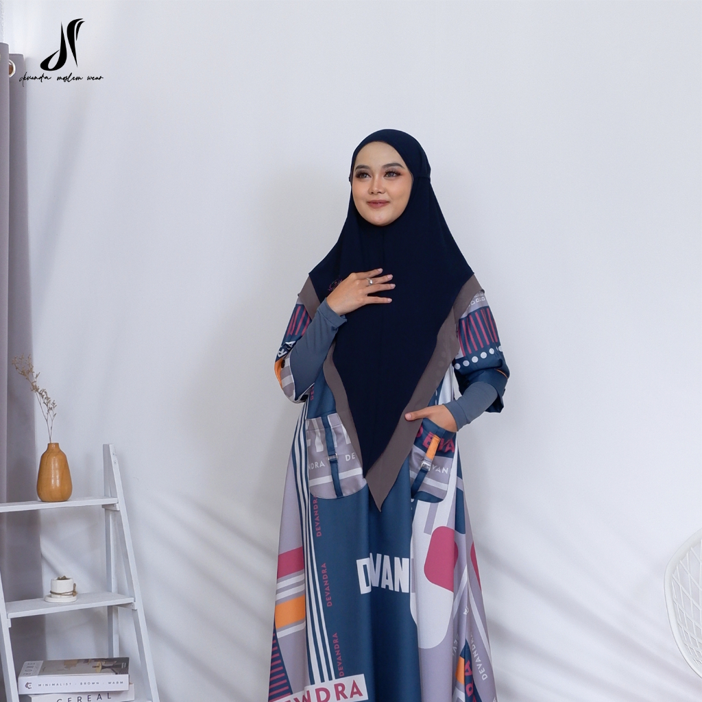 Jual Zara Series Set Gamis Bergo Syar'i by Devandra Moslem Wear ...