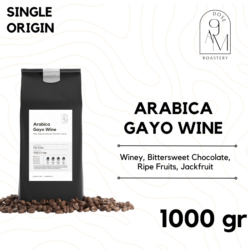 Jual Kopi Arabica Gayo Wine Aceh Sumatra Biji Kopi Roasted Beans 1 Kg ...