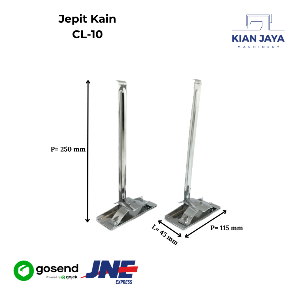 Jual [ kianjaya ] Penjepit Bahan Kain / Adjustable Cloth Clamp / Ukuran ...