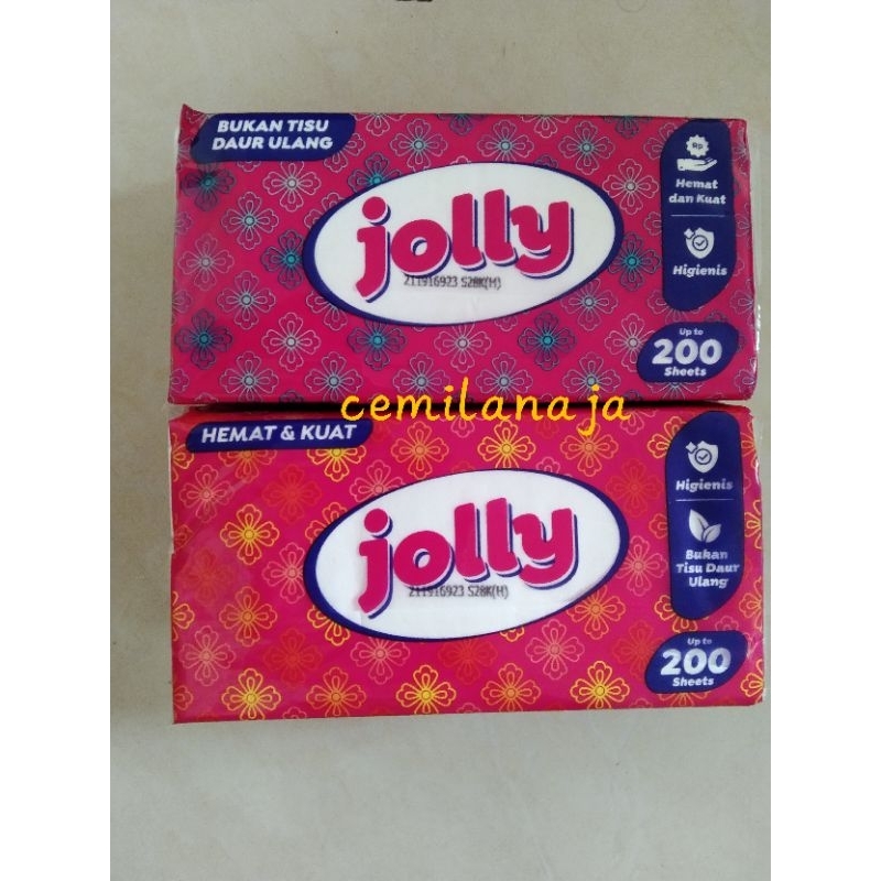 Jual TISSUE TISU JOLLY 200 FACIAL WAJAH PERAWATAN RUMAH PERLENGKAPAN ...