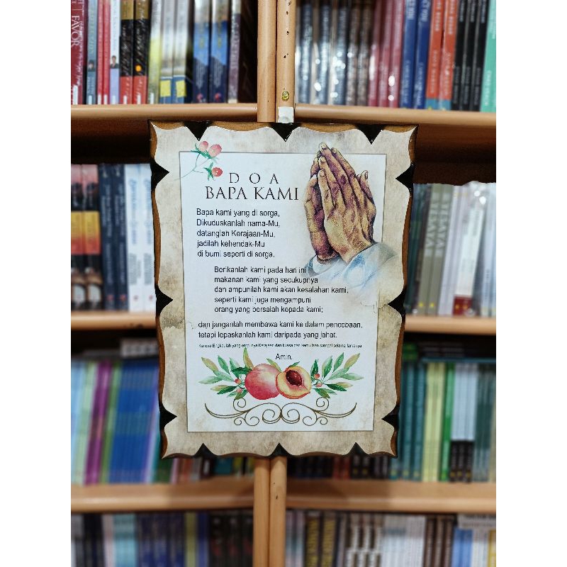 Jual Hiasan Dingding doa bapa kami bahasa Indonesia dan bahasa Batak ...