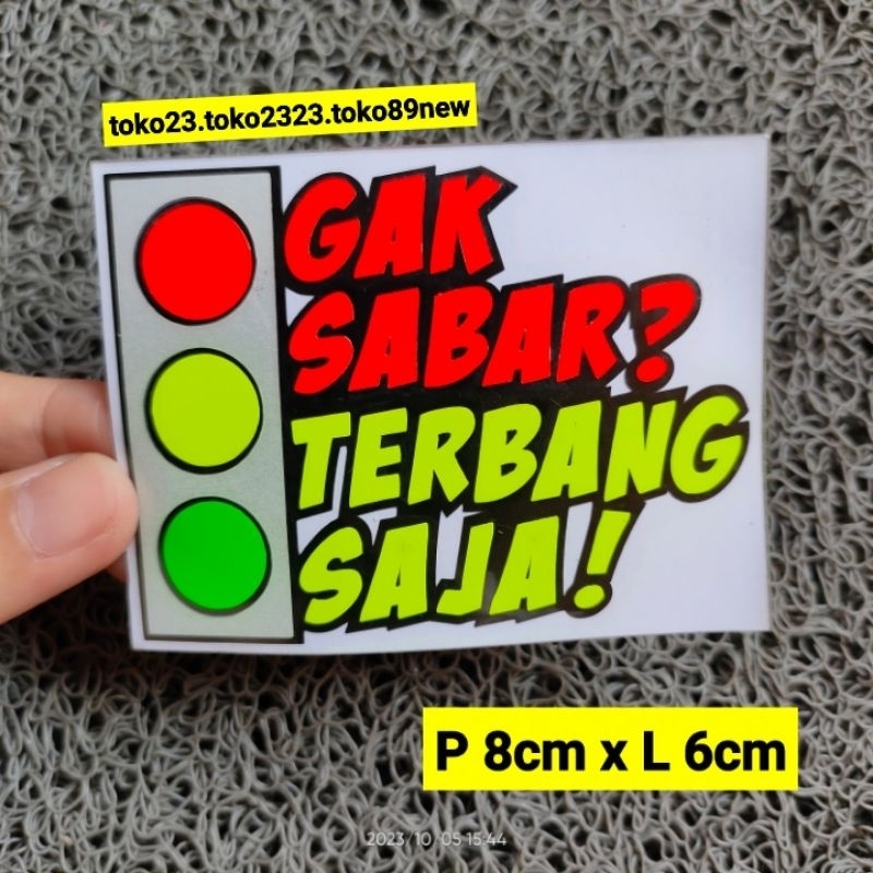 Jual stiker motor stiker kata kata gak sabar | Shopee Indonesia