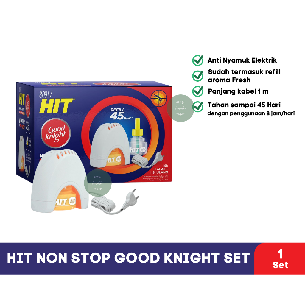 Jual HIT Non Stop Set (Termasuk Alat dan Refill) - Anti Nyamuk Elektrik ...