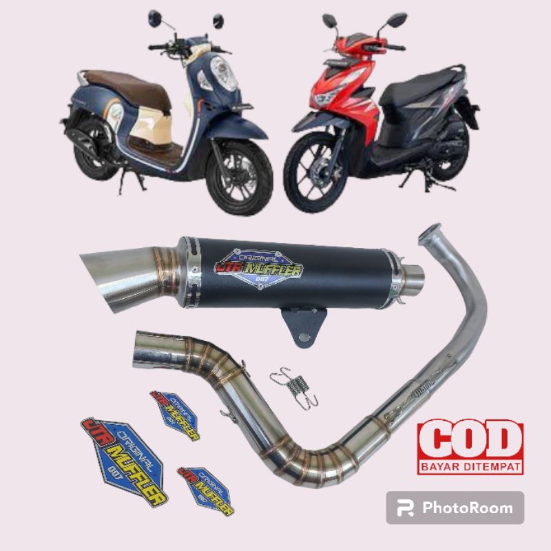 Jual Knalpot Samlong matic Beat Karbu Fi beat Street Scoopy original Jtr muffler | Shopee Indonesia
