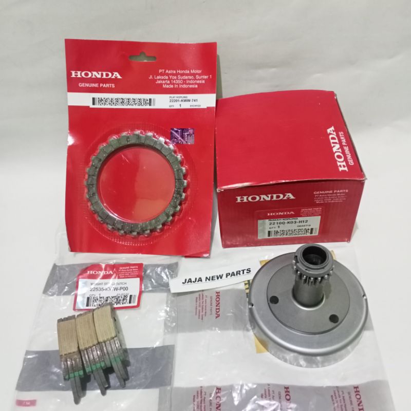 Jual Paket Lonceng+Kampas ganda+plat kopling Honda Revo injeksi Revo fit injeksi | Shopee Indonesia
