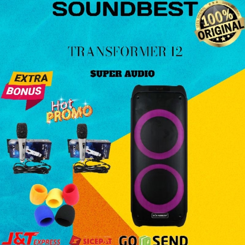 Jual Speaker Portable Soundbest Transformer 12 Original Speaker 12Inch ...