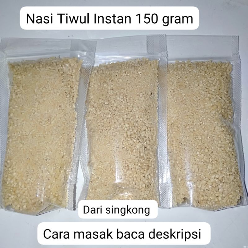 Jual Nasi Tiwul Instan 150 gram / Oyek / Nasi Singkong Makanan Sehat ...