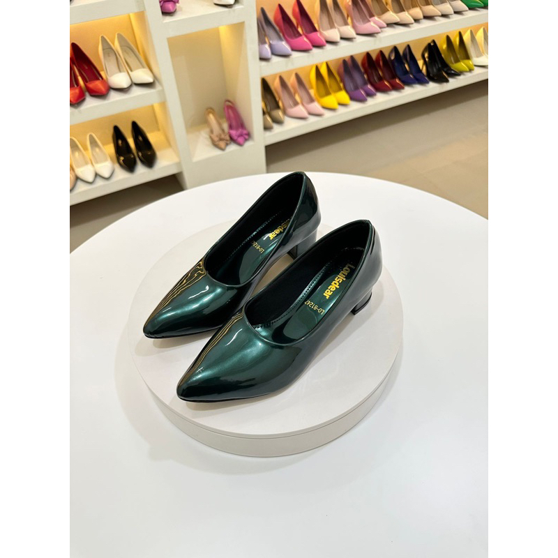 Jual Sepatu pansus wanita bahan glossy tapak tahu 5 cm | Shopee Indonesia