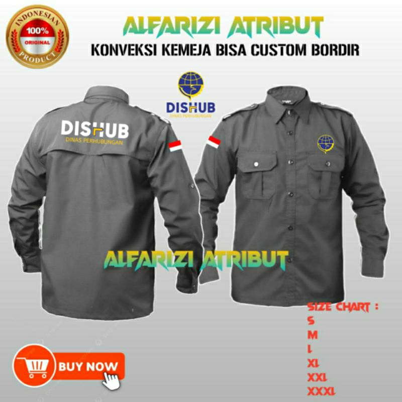 Jual Seragam Kemeja Dishub Dinas perhubungan Kemeja Pdh/Pdl Dishub ...