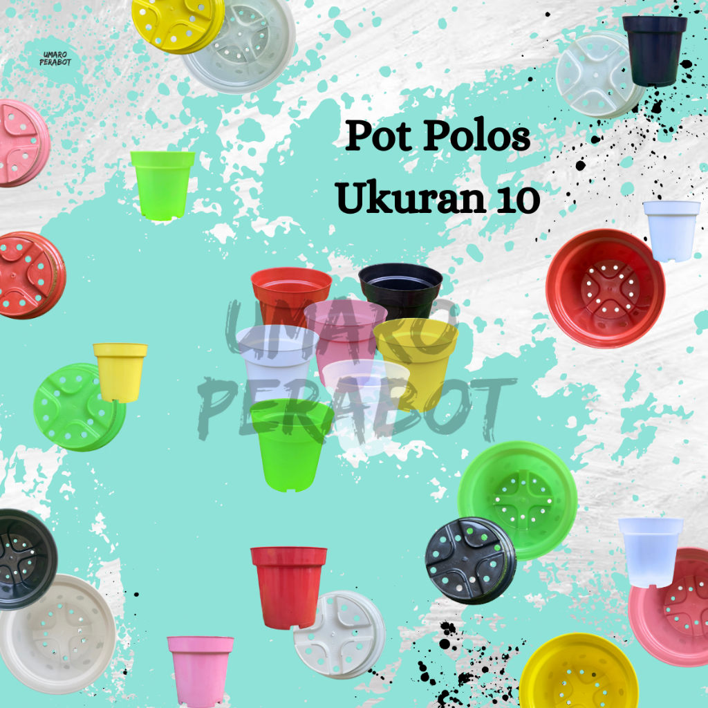 Jual Pot Polos Ukuran 10 / Pot Tinggi / Pot Srondol / Pot Tanaman / Pot ...