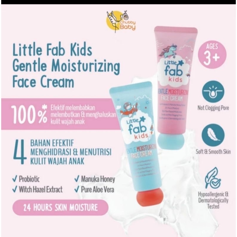 Jual Little fab kids moisturizer little fab Face cream pelembab wajah ...