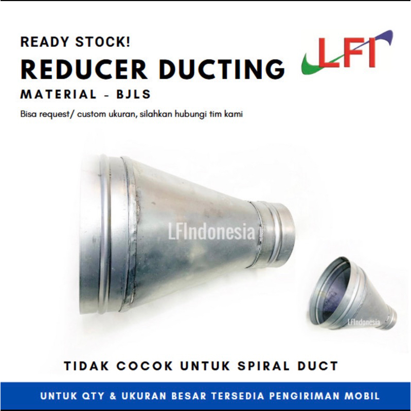 Jual reducer ducting BJLS custom 6 inch | Shopee Indonesia