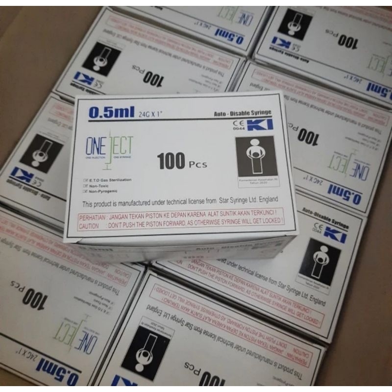 Jual oneject 0,5ml box 100 pcs | Shopee Indonesia