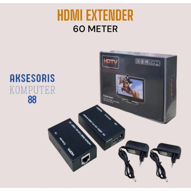 Jual HDMI EXTENDER 60 METER FULL HD 1080 | Shopee Indonesia