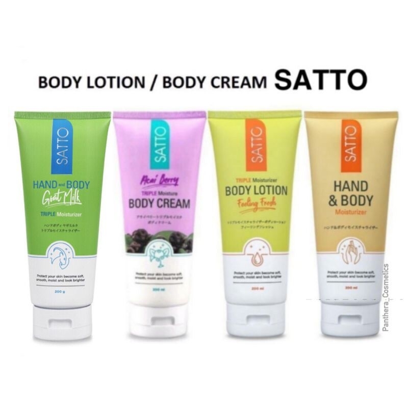 Jual SATTO Hand & Body Lotion Whitening Moisturizer 200g | Shopee Indonesia