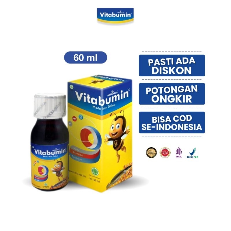 Jual Vitabumin original 60ml nafsu makan anak - Madu vitamin ikan gabus albumin bpom | Shopee ...