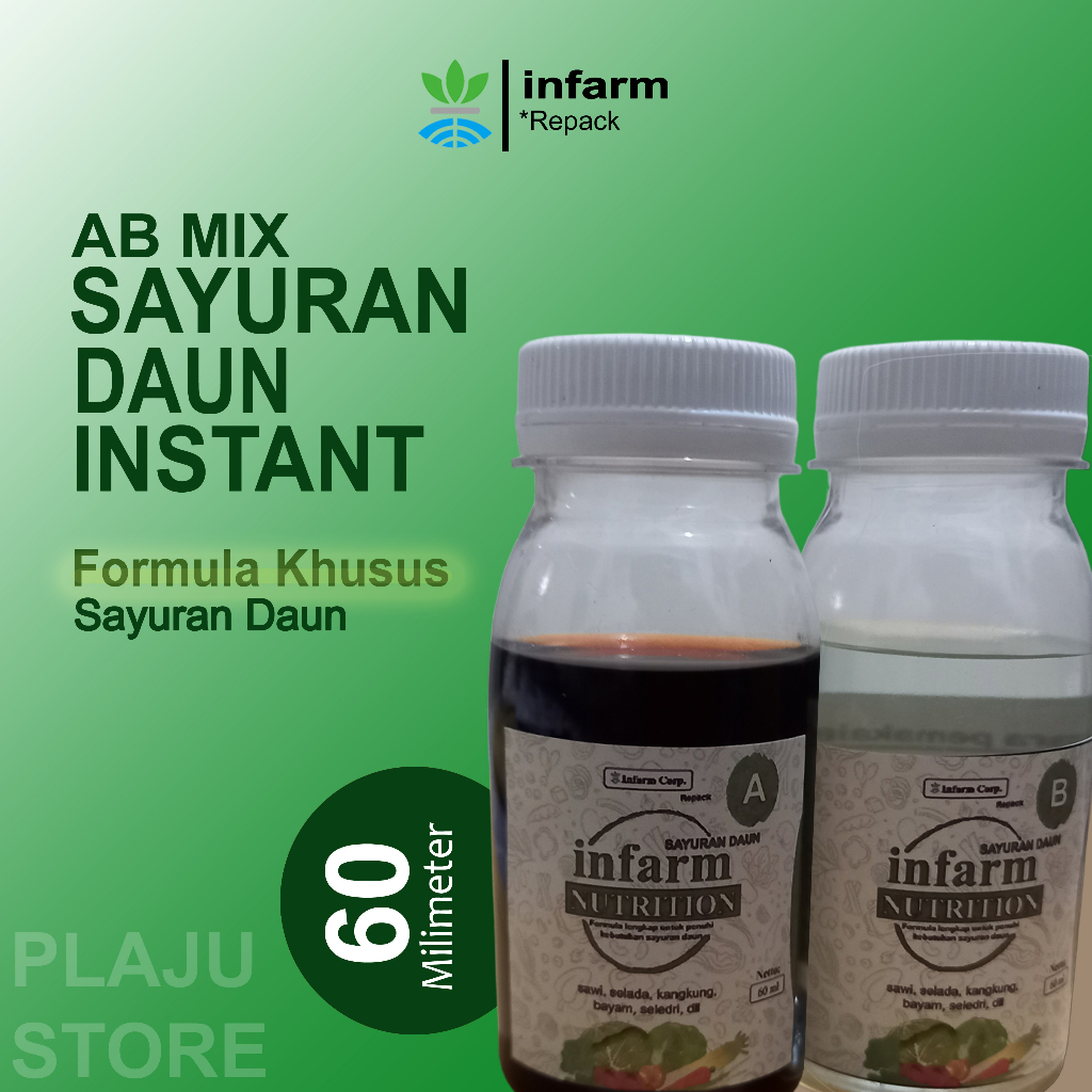 Jual INFARM - Nutrisi Ab Mix Sayuran Daun Instant 60 mL (repack ...