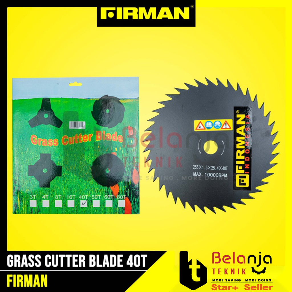 Jual Firman Pisau Potong Rumput Bulat 40T Mata Babat Rumput Bundar Mata ...