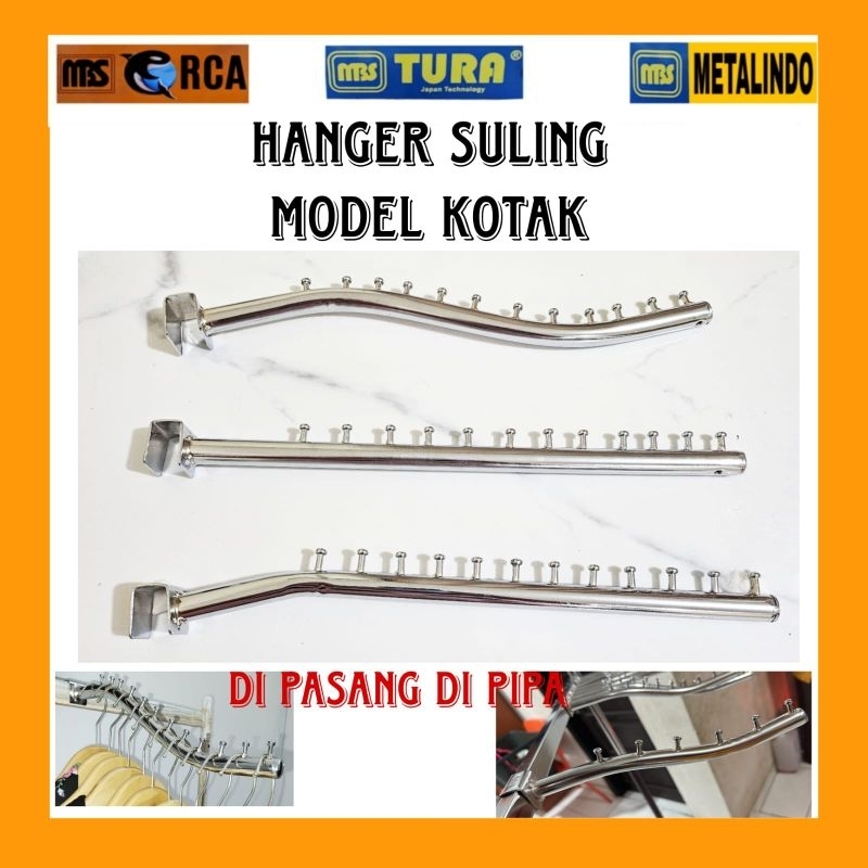 Jual HANGER SULING LURUS MODEL KOTAK HANGER DISPLAY SERULING | Shopee ...