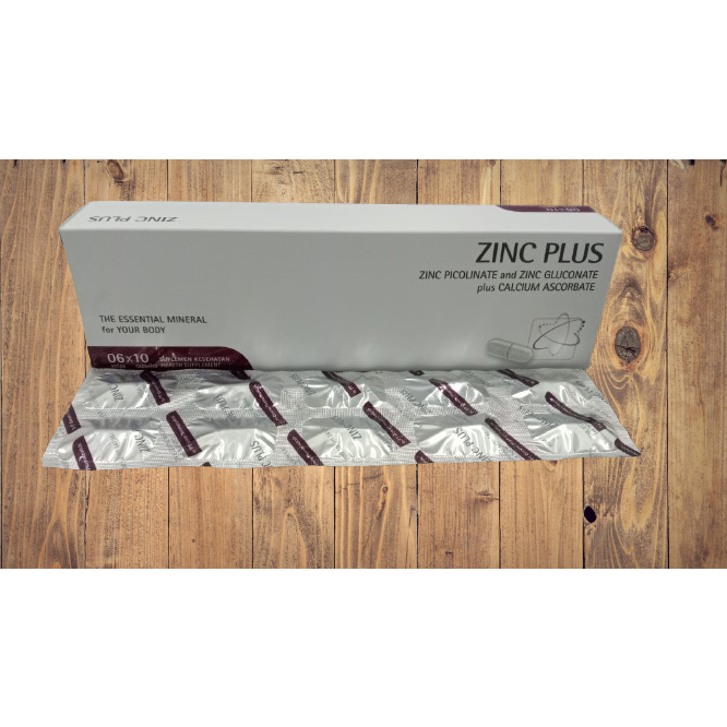 Jual ZINC PLUS PER STRIP ISI 10 KAPSUL // MENGATASI JERAWAT DAN RAMBUT ...