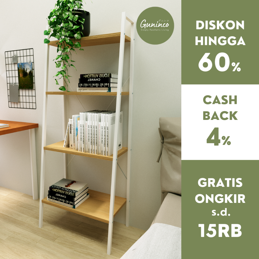 Jual RAK SUSUN 4 Rak Ruang Tamu Serbaguna Rak Buku Rak Besi Susun Murah ...