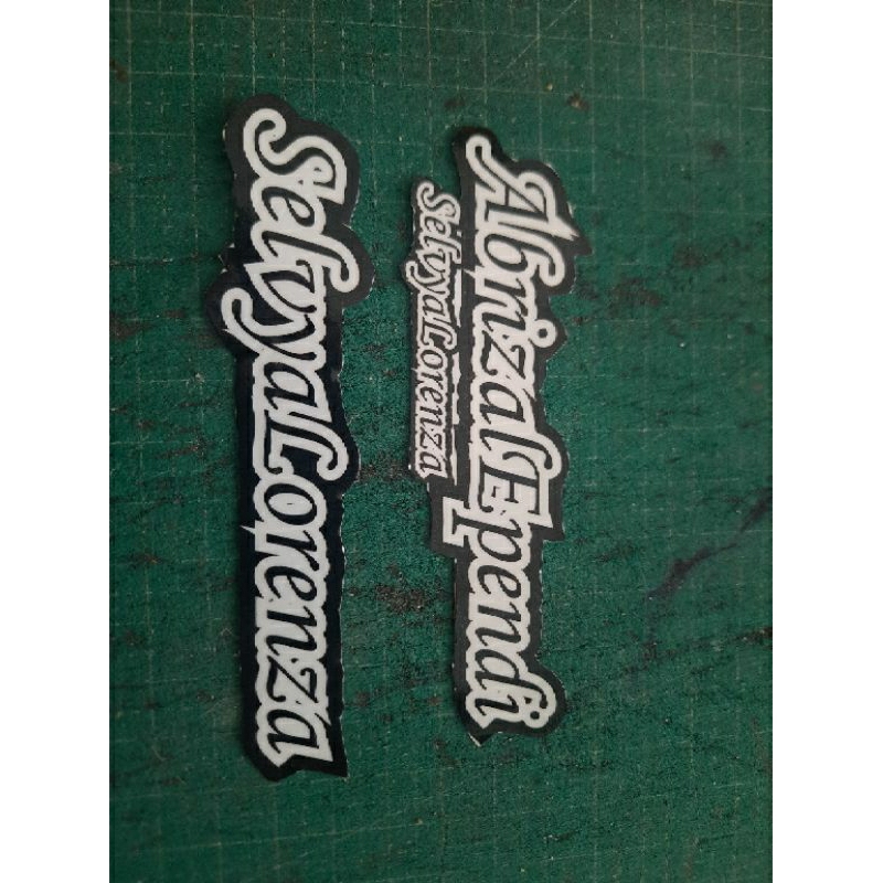 Jual cetak stiker nama custom / stiker motor / stiker logo motor ...