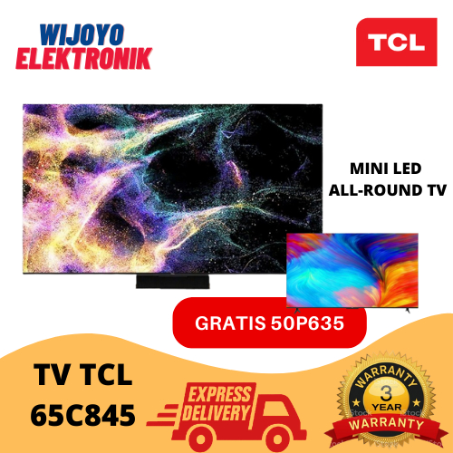 Jual TCL 65C845 MiniLED 4K UHD Google TV 65 Inch w/ 144Hz VRR & IMAX DOLBY | Shopee Indonesia