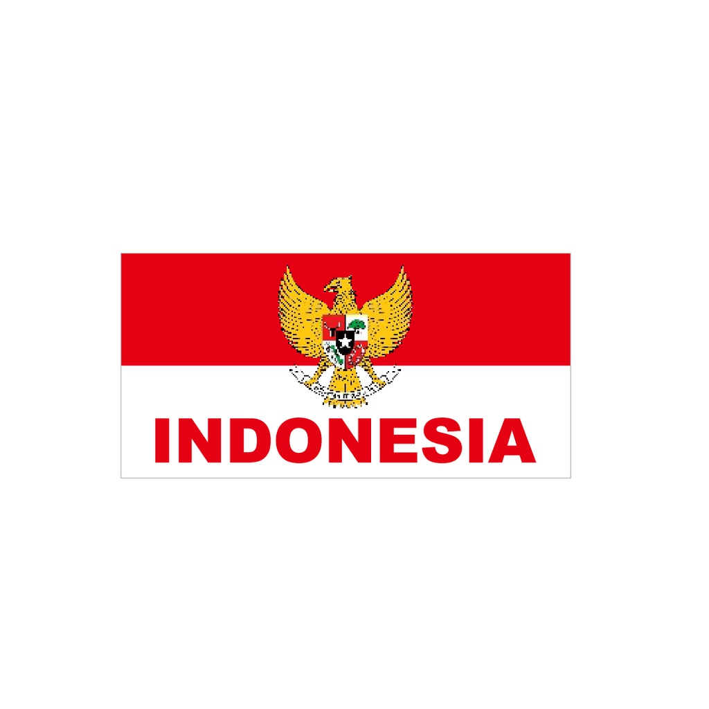 Jual Sticker Bendera Indonesia 4x2 cm (Isi 10 pcs) cuttingsticker ...
