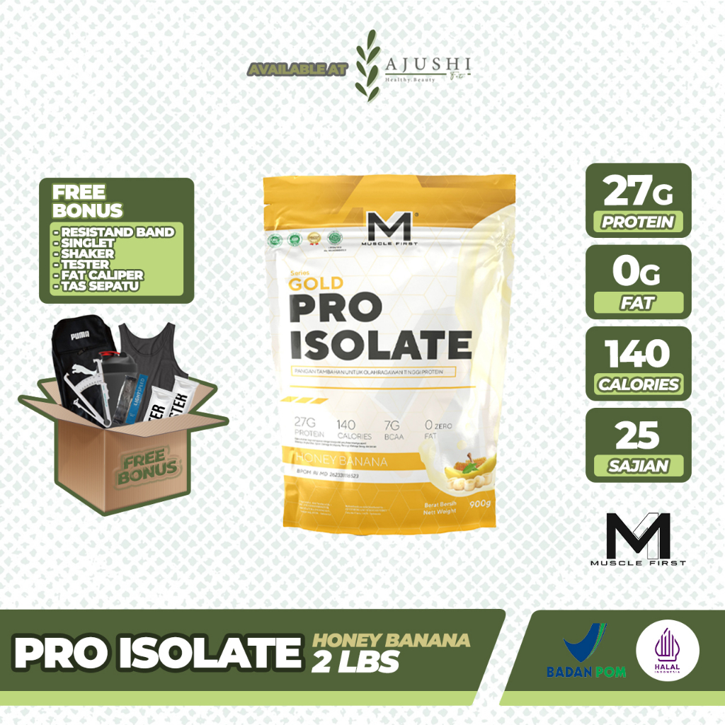 Jual M1 Muscle First Gold Pro Isolate 2 Lbs BPOM Whey Protein Isolate ...