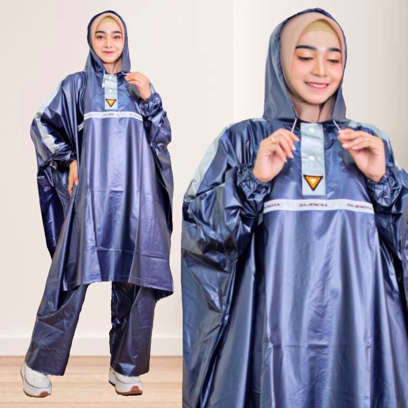 Jual Jas Hujan Ponco Lengan Dan Celana Terra EXTRA JUMBO BESAR Poncho Metalik Elephant Brand ...