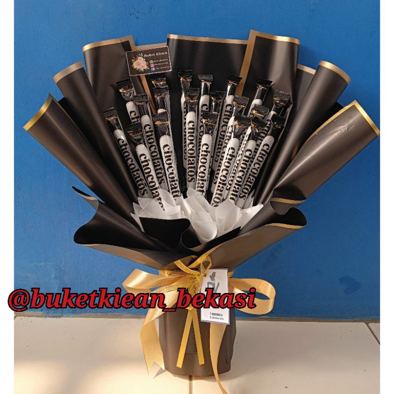 Jual buket cokolatos/ buket black/ buket Snack /buket wisuda/ buket ...
