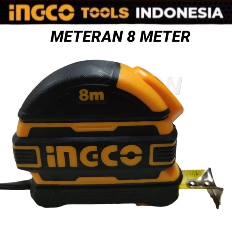 Jual METERAN INGCO 8 METER HSMT 08825 STELL MEASURING TAPE 8 METER ALAT ...