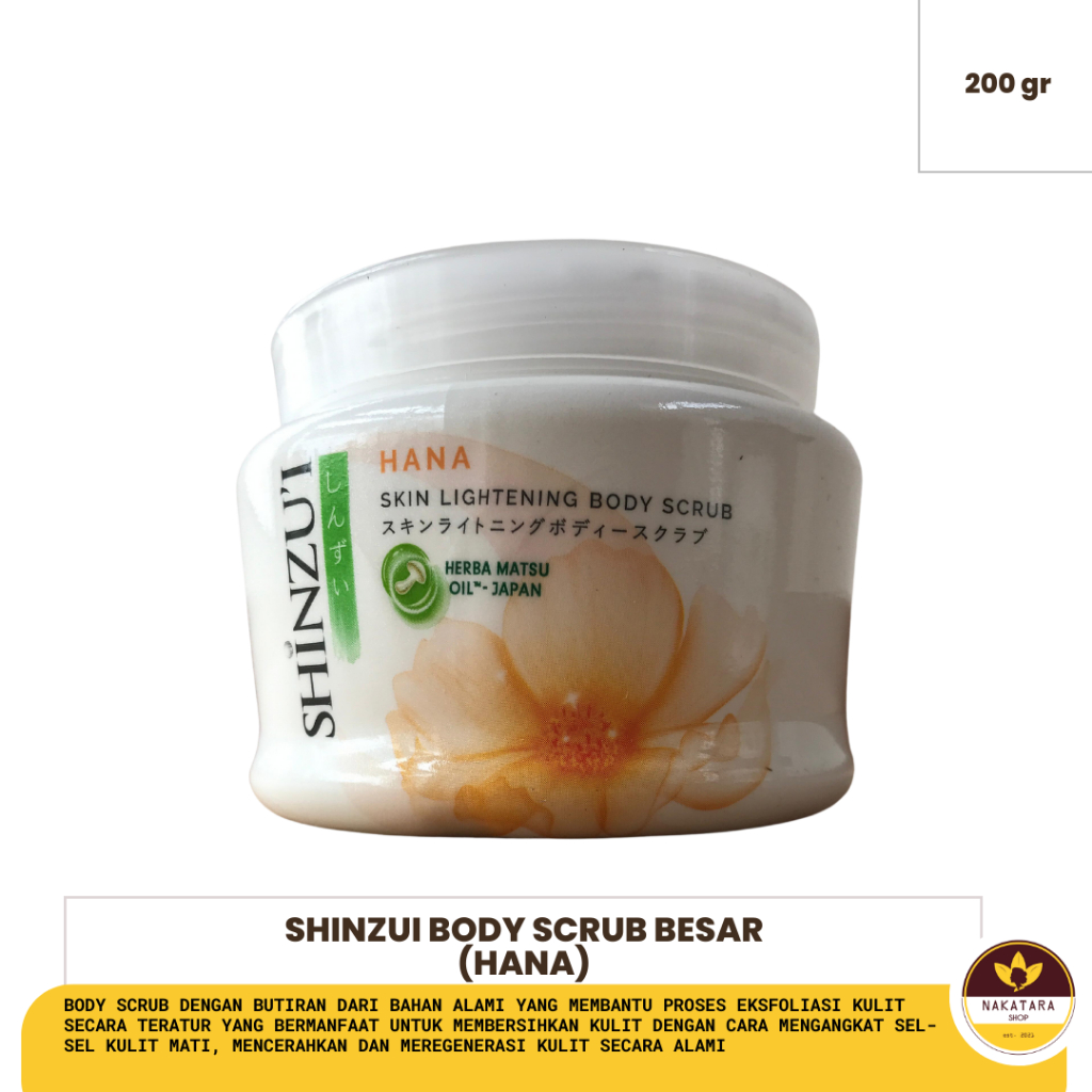 Jual SHINZUI SKIN LIGHTENING BODY SCRUB (BESAR) 200 GRAM | Shopee Indonesia
