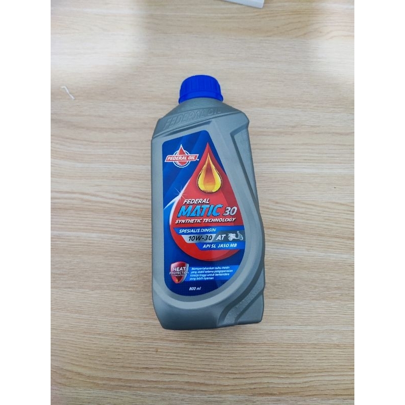 Jual OLI OIL FEDERAL MATIC 800ML 10W-30 SILVER | Shopee Indonesia