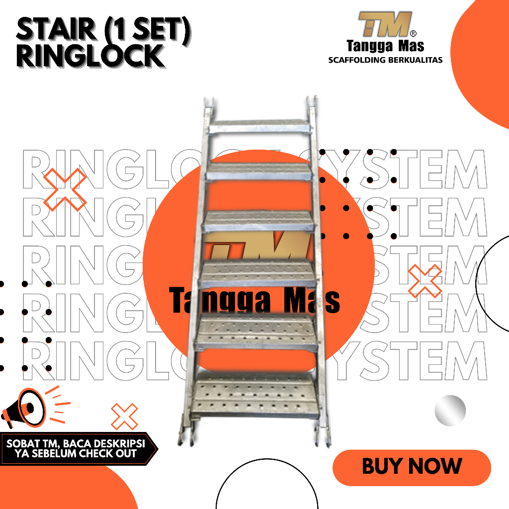 Jual RINGLOCK STAIR HANDLE SET SCAFFOLDING JENIS PCH / RINGLOCK SYSTEM ...