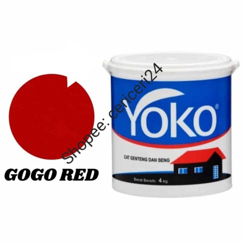 Jual Cat Yoko Gogo Red Genteng | Shopee Indonesia