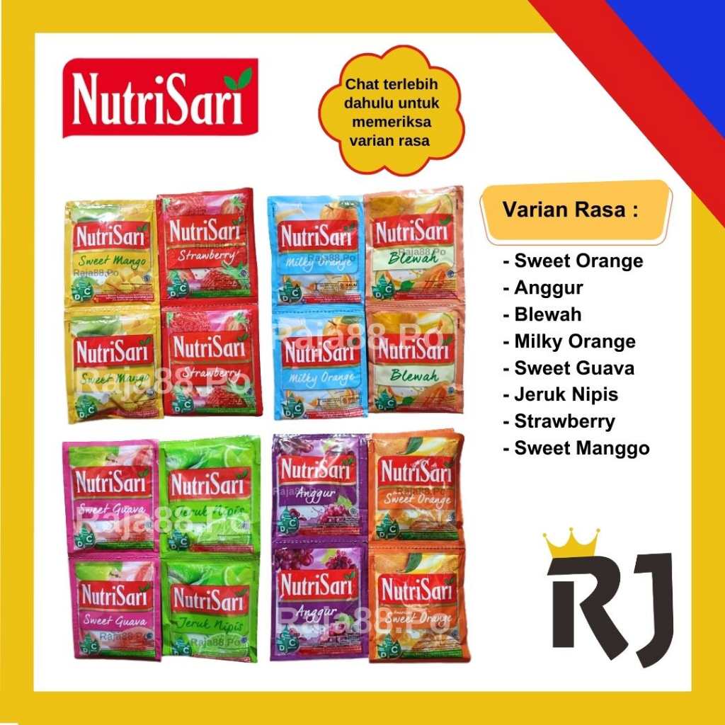 Jual Nutrisari Renteng isi 10 Sachet @11 gram Rasa Jeruk/ Mangga ...