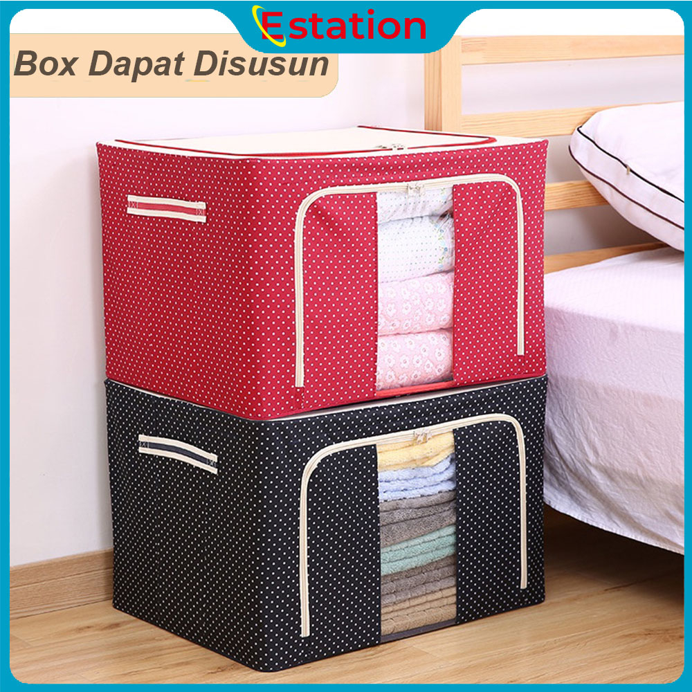 Jual STORAGE BOX 66 LITERS FRAME BAJA DOUBLE ZIPPER LARGE BOX 66L ...