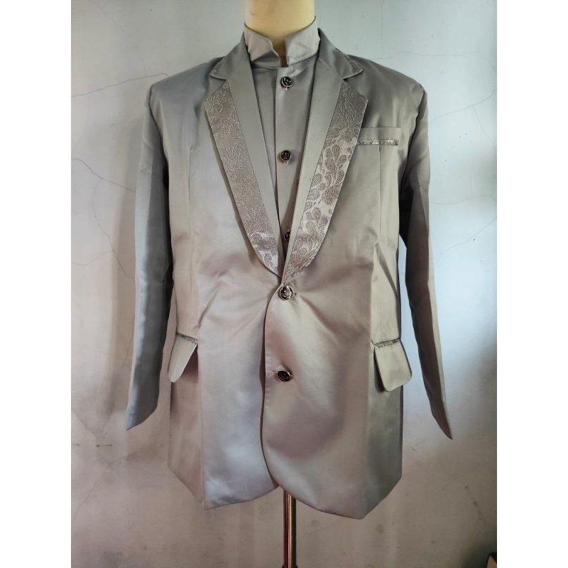 Jual JAS PENGANTIN WARNA SILVER (LIST SENADA) | Shopee Indonesia