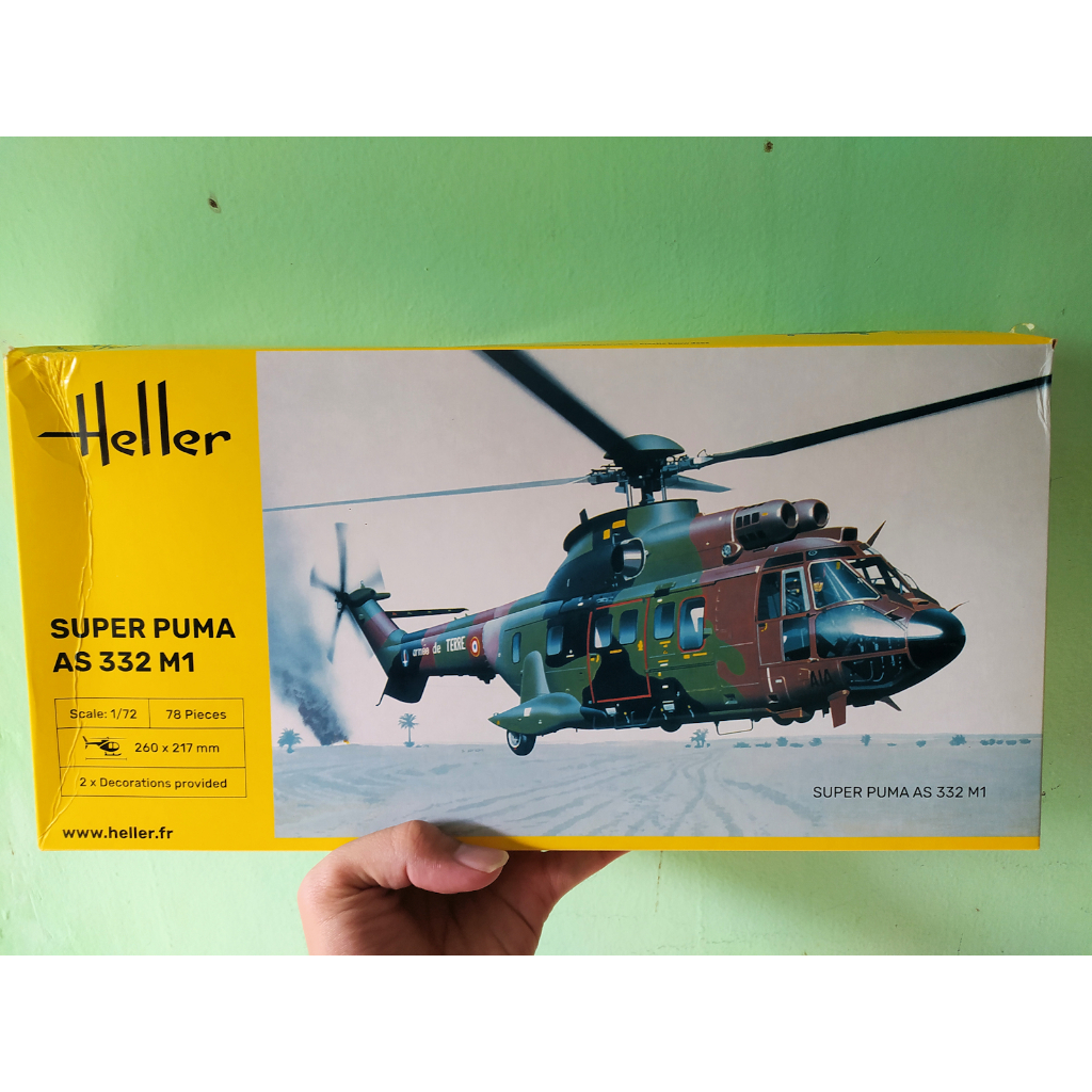 Jual Model Kit Miniatur Heller Airbus Helikopter Super Puma AS 332 ...