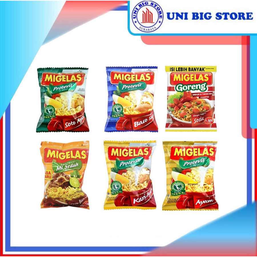 Jual Migelas Mie Gelas MI Protevit Kari Soto Bakso Sop Buntut Ayam ...
